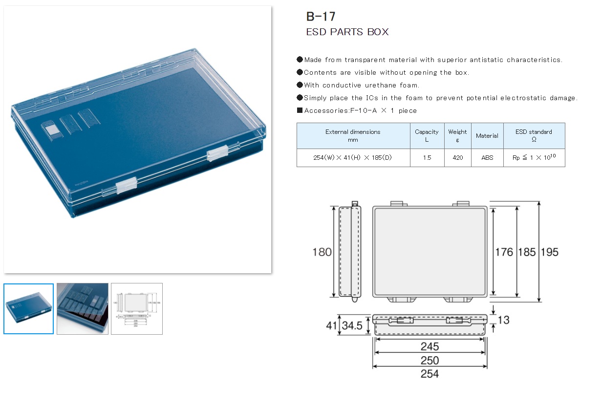Ichiban Precision Sdn Bhd - Hozan - HOZAN ESD PARTS BOX